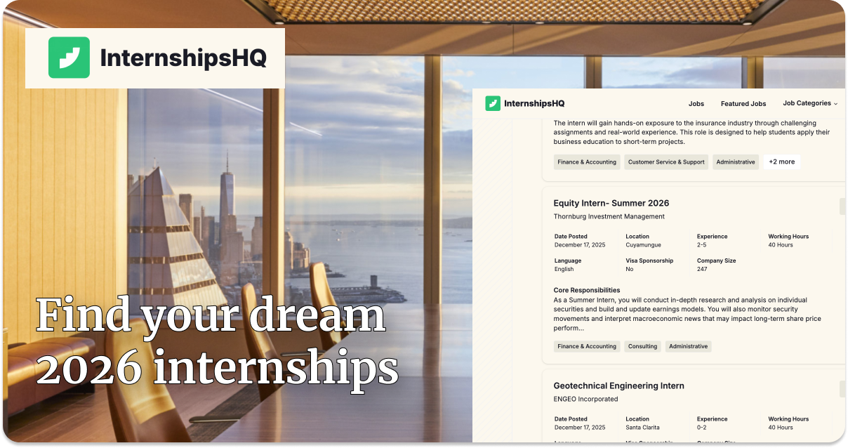 JavaScript Engineer Intern (f/m/x) - InternshipsHQ